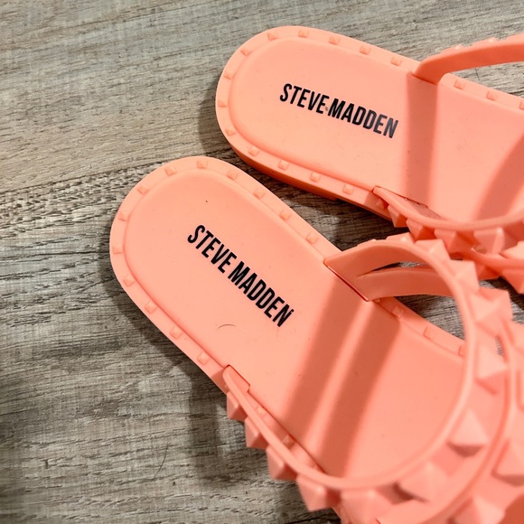 Steve Madden | Shoes | Steve Madden Neon Orange Stud Sandals Size 7 ...